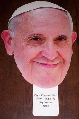 Pope Francis New York City Visit September 2015 Cardboard Head Cut Out ...