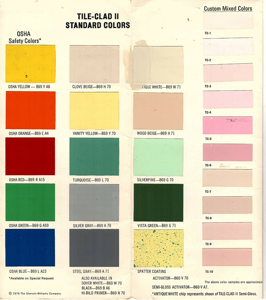 Osha Industrial Color Chart Sherwin Williams Denso Great Protal ST