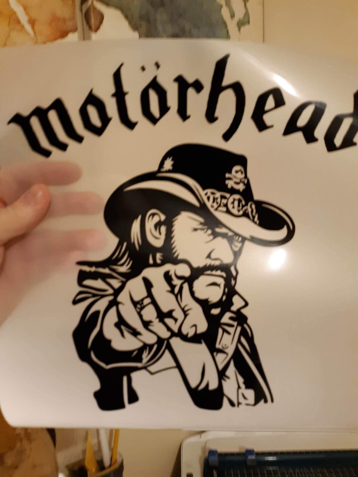 LARGE LEMMY MOTORHEAD BLACK VINYL WINDOW DECAL SHIPS GLOBALLY | eBay