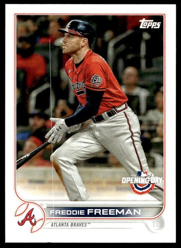 2022 Topps Opening Day 219 Freddie Freeman Atlanta Braves Baseball Card ...