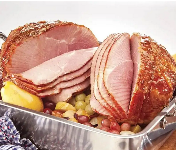 5 Pound - 6.5 Pound Spiral Sliced Semi Boneless Half City Ham | eBay