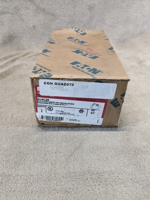 2 PACK Eaton Crouse-Hinds Condulet GUA conduit outlet box with cover ...
