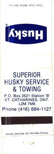 Superior Husky Service & Towing St. Catharines Ontario Vintage ...