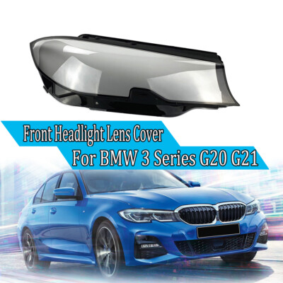 Right Front Headlight lamp Lens Cover FOR 19-21 BMW 3 SERIES G20 G21 ...