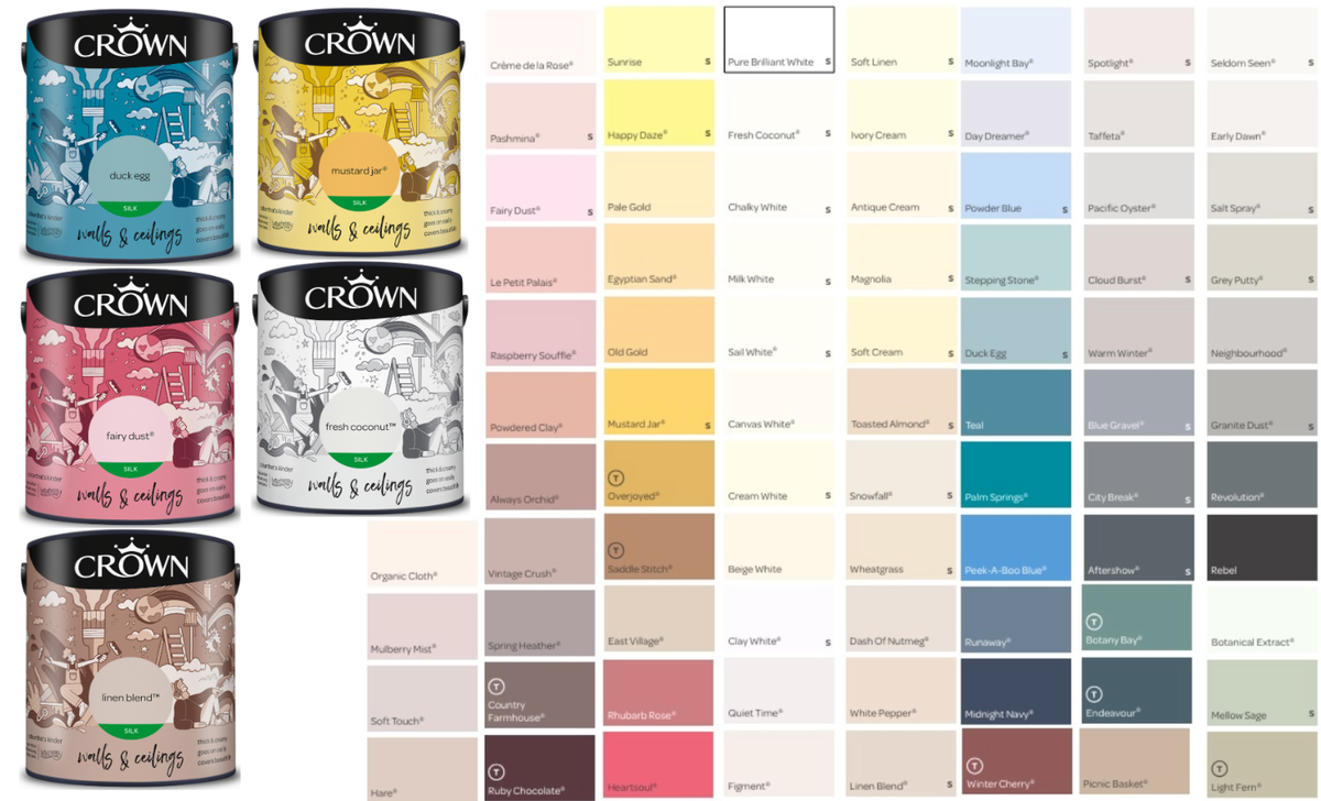 Popular Crown Paint Colours - Infoupdate.org