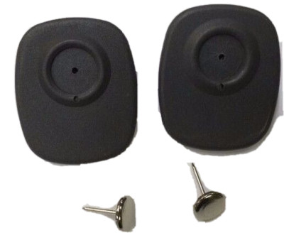 Checkpoint Grey and Black Security Hard Tags & Pins 250 Per Box Used | eBay