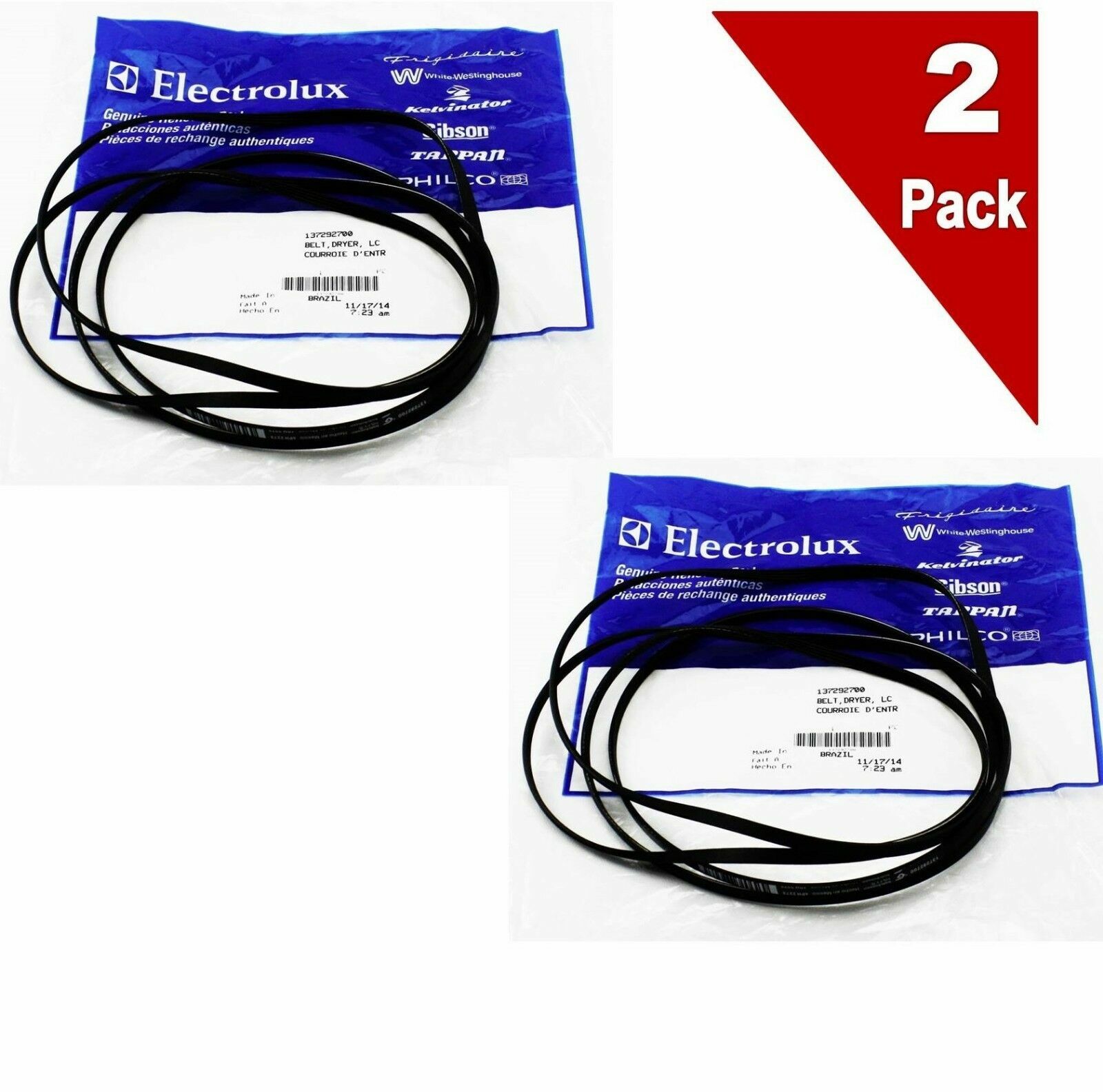 137292700, AP4565702, PS3408299,134503900, 5303283287 OEM Dryer Belt (2 ...