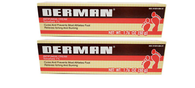 Derman Antifungal Cream. For the Treatment of Athlete's Foot. 1.76 oz ...