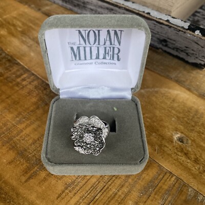 New Nolen Miller glamour collection flower ring Size 6 | eBay