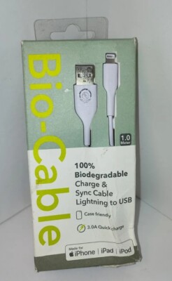 Bio-Cable Charge & Sync Cable to USB Compatible With Apple Devices | eBay