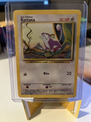 Pokémon TCG Rattata Base Set 61/102 Regular Unlimited Common LP/NM | eBay