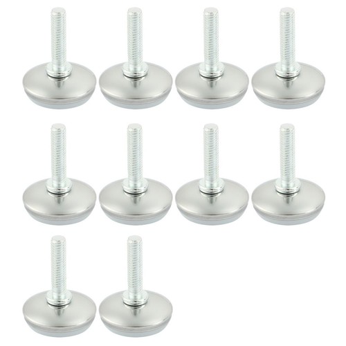 Thread M6 x 25mm Plastic Base Leveller Leveling Foot Furniture Glide 10 ...