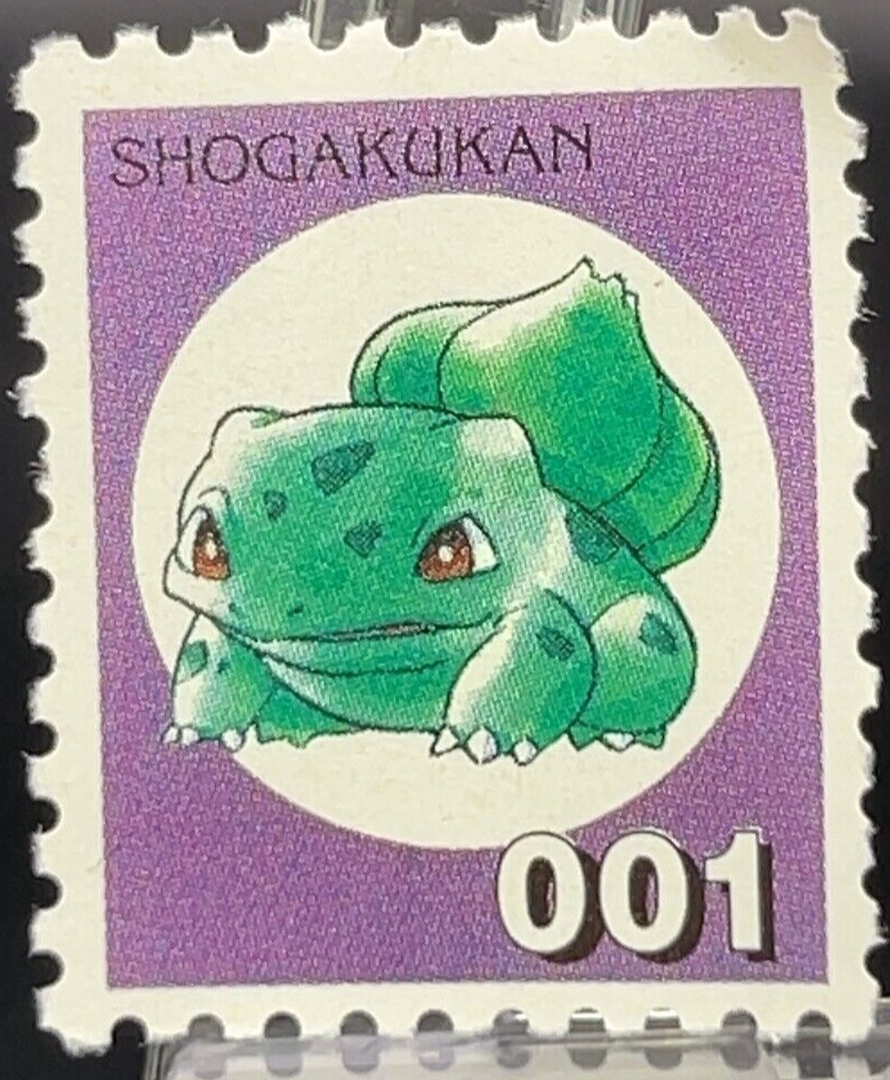 Bulbasaur Pokemon Postage Stamp Cards old 1998 TCG Shogakukan Japanese ...