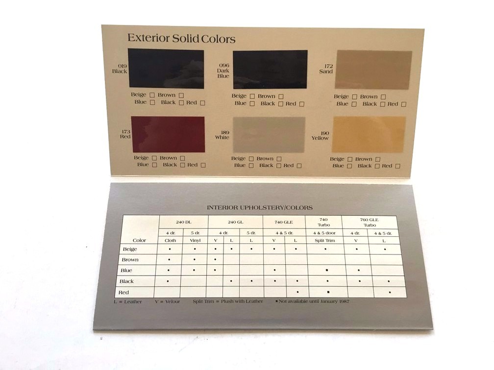 Volvo 240 Interior Color Codes List - Infoupdate.org