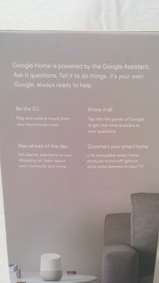 Google Home Smart Speaker With Google Assistant & Wi-Fi Connectivity | eBay