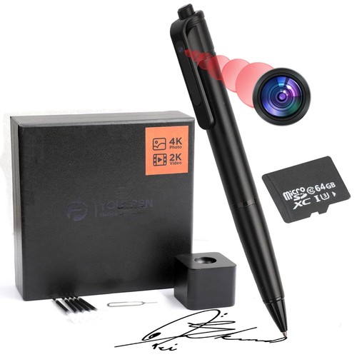 2K HD Body Camera, 64GB Small Indoor Cam, Portable Cam, Mini Home ...