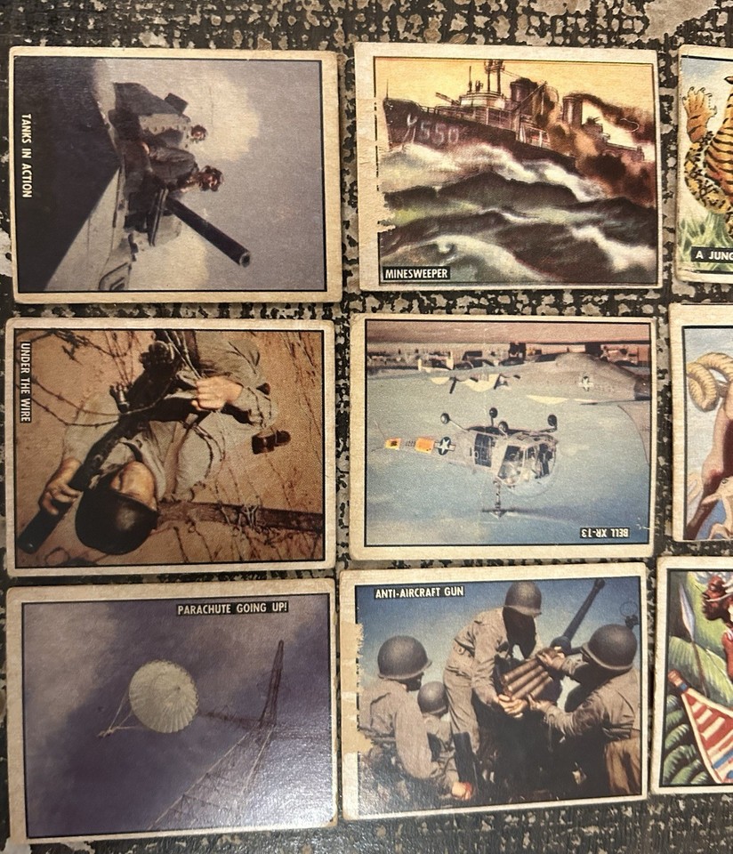 1950 Topps Freedom War Cards & 1950 Bring Em Back Alive Cards/ 6@ Or 12 ...