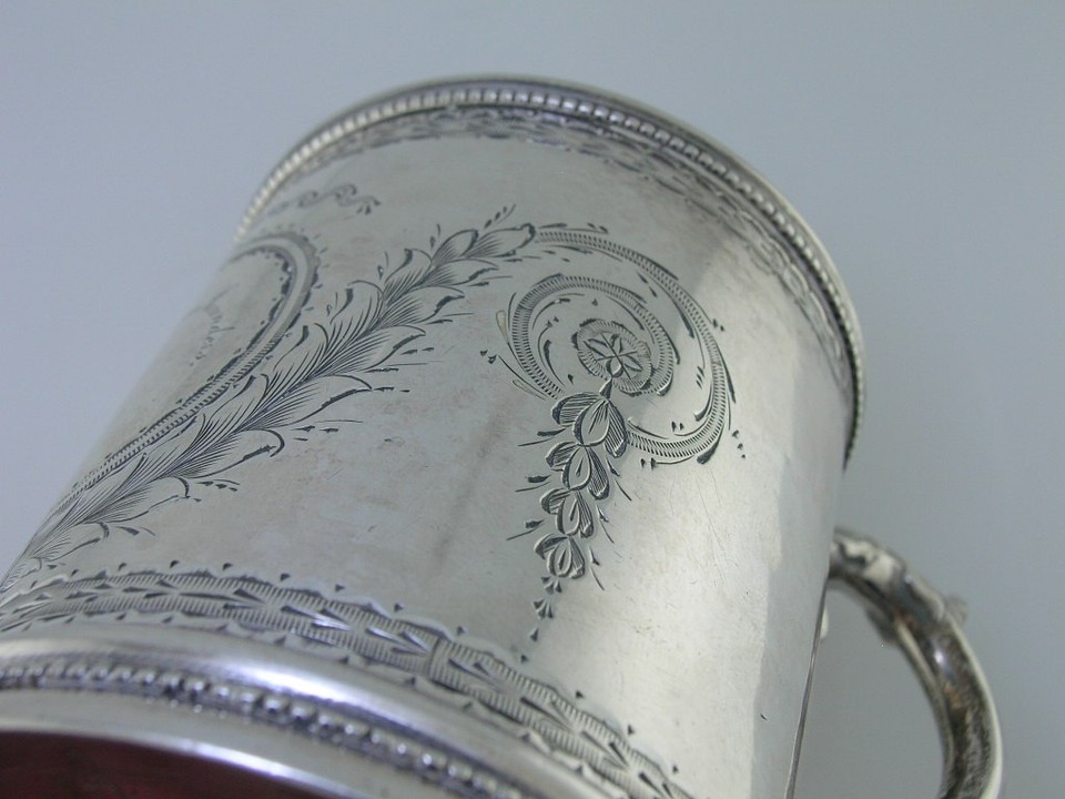 Coin Silver Cup MITCHELL & TYLER Richmond VA 1845-1866 ~ Wm Lawrence ...