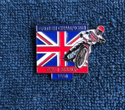 Speedway badge British Champion Dave Jessup King's Lynn Reading ...