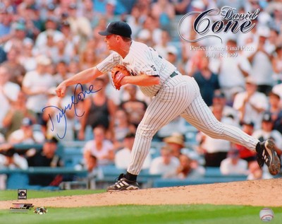 DAVID CONE AUTOGRAPHED 16x20 PHOTO (NEW YORK YANKEES - 1999 PERFECT ...