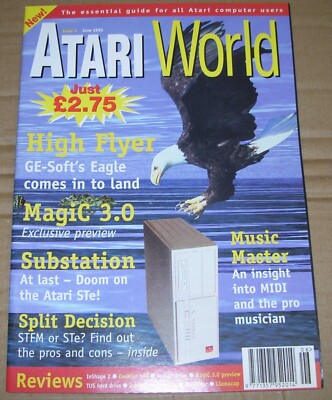 Atari 520 1040 ST STE Mega Falcon 030 Computer Atari World Magazine ...