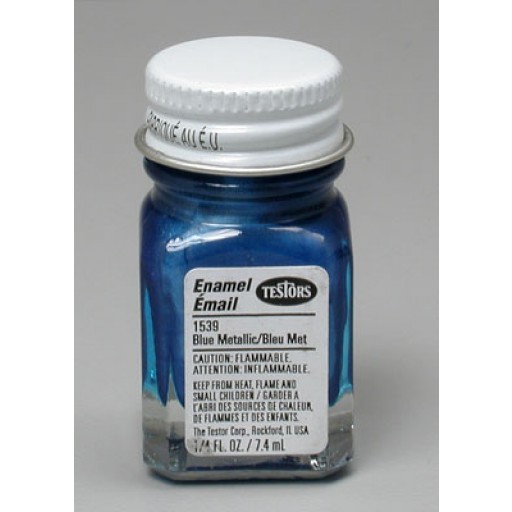 Testors Hobbies Ceramic Glass Craft Models Blue Metal Flake Enamel ...
