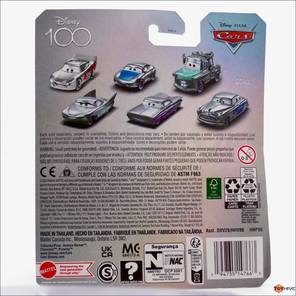 Disney Pixar Cars Silver Lightning McQueen 100 year edition 2023 ...