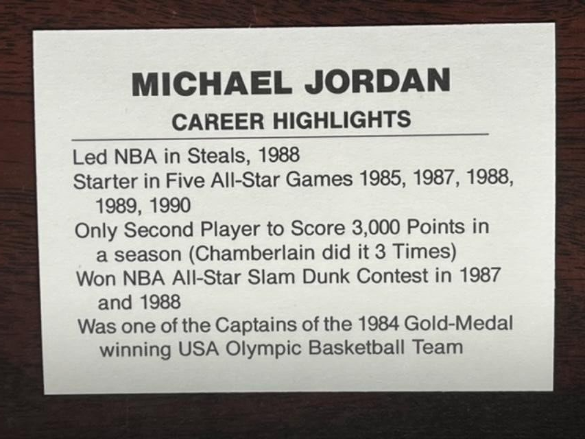 Michael Jordan/Rodman/Thomas Rare NBA Promo MINT SHIPS FREE IN NEW TOP ...
