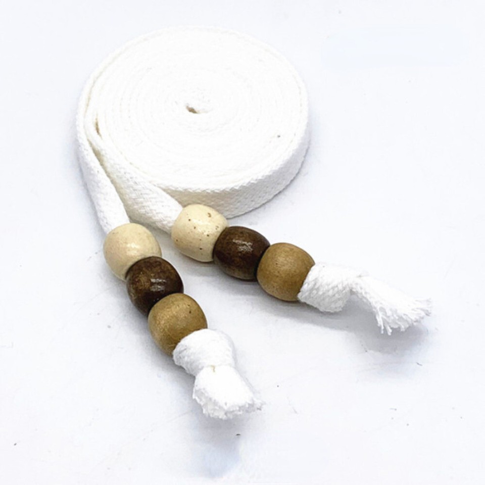 Wooden Beaded Cotton Drawstring Cord Replacement Rope for Hoodie Pants ...