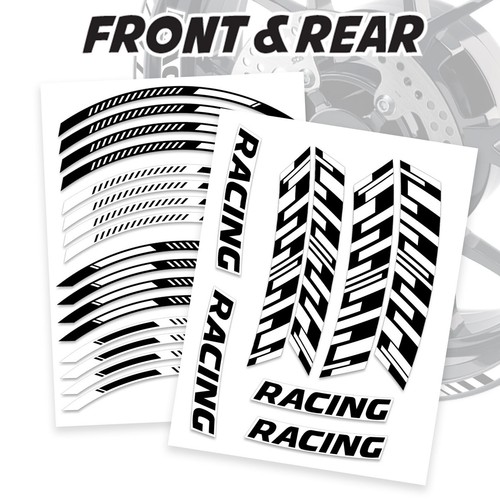 White 17 inch Wheel Rim Sticker FC66 For Yamaha YZF R1 98-21 20 19 18 ...