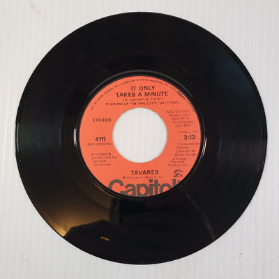 Tavares / It Only Takes A Minute 45Rpm Soul 7" Capitol Record Label | eBay