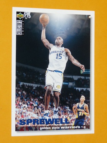 LATRELL SPREWELL GOLDEN STATE WARRIORS 1996 NBA BASKETBALL UPPER DECK ...