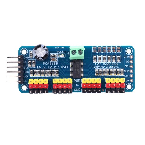 UP# PCA9685 PWM Servo Driver Board Convenient 16 Channel 12-Bit Driver ...