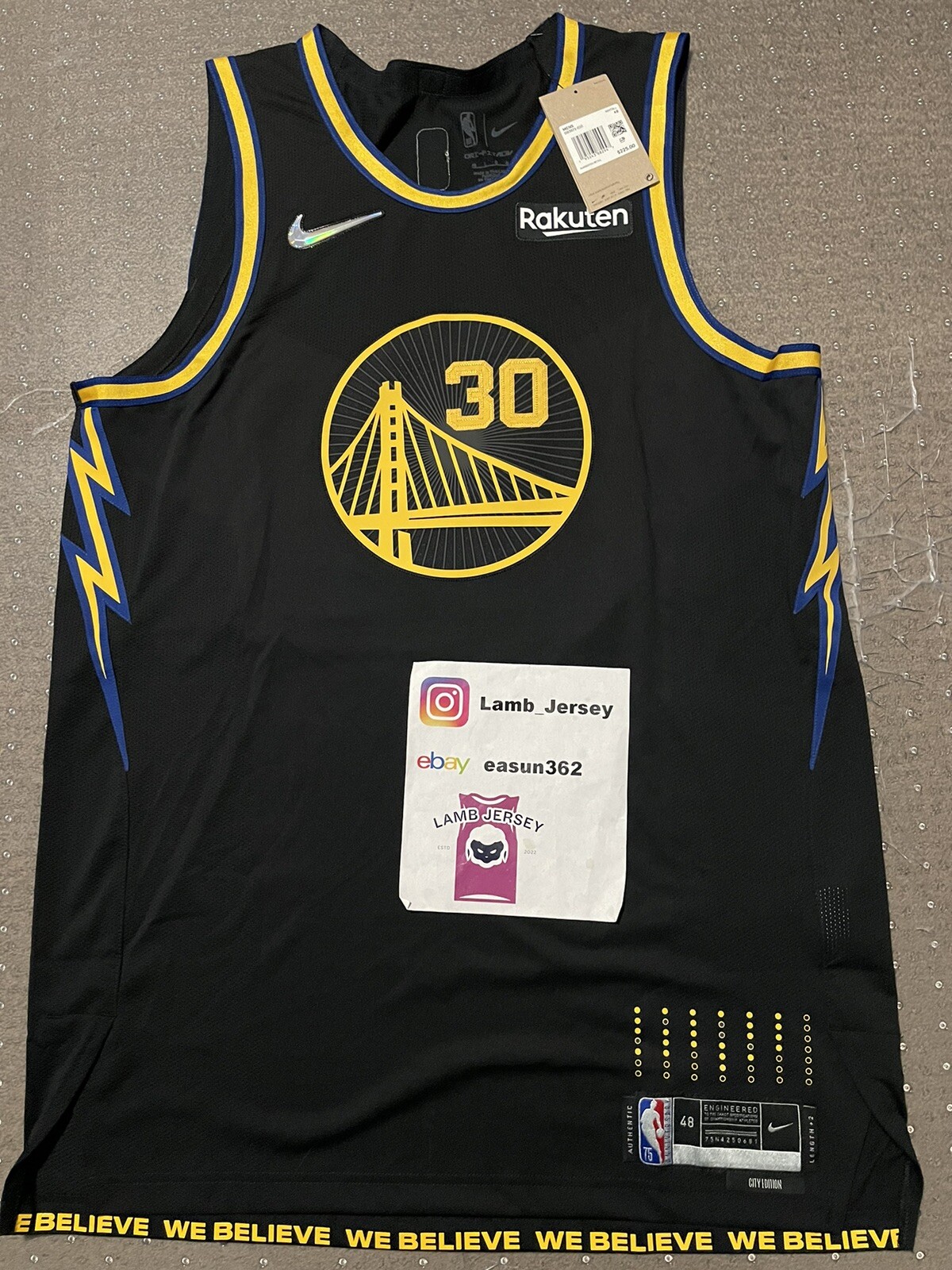 outlet orders Stephen Curry Golden State Warriors Nike City Edition ...