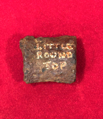 RARE GETTYSBURG CIVIL WAR ARTILLERY SHRAPNEL - FOUND LITTLE ROUND TOP ...