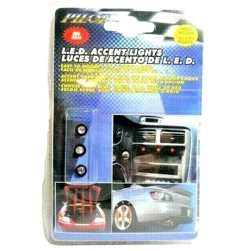 Pilot Automotive LED Red Accent Lights 3-Piece Use for Interior or ...