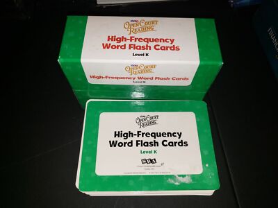 Open Court Reading: High Frequency Word Flash Cards Level K | eBay