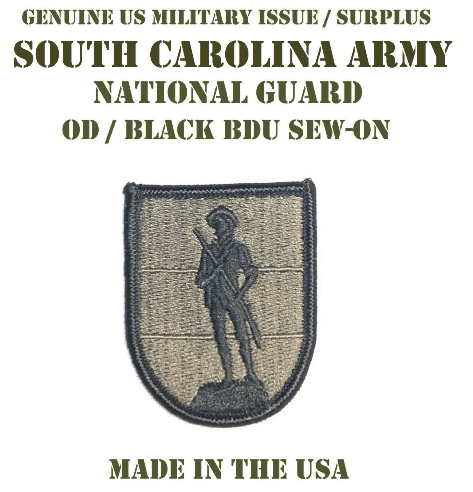 US MILITARY PATCH PATCHES SOUTH CAROLINA ARMY NATIONAL GUARD 218TH ...