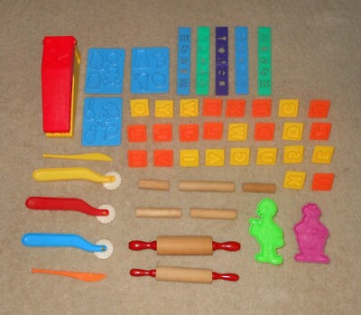 Playdoh Fun Factory and Tools and Stamps (49 Pieces) Includes 26 Letter ...