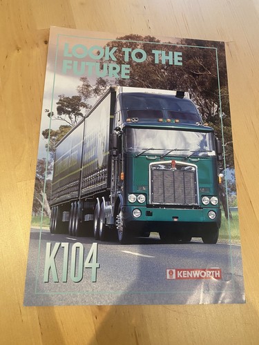 KENWORTH K104 Single PAGE SALES BROCHURE | eBay