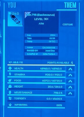 ARK Survival Ascended PVE High Level, 100% Imprinted, Not Leveled | eBay