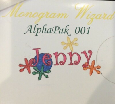 MONOGRAM WIZARD ALPHA PAK 001-- KIDS MOTIFS | eBay
