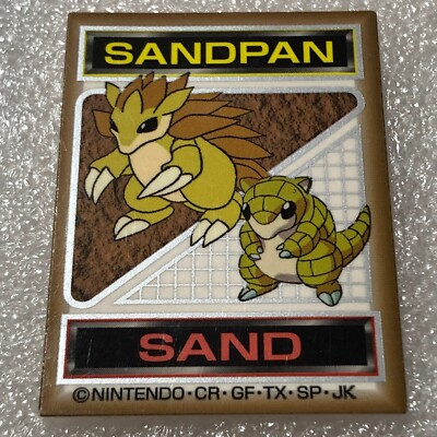 Pokemon 1998 Vintage Meiji Promo Sticker - Sandshrew Sandslash - #2585 ...
