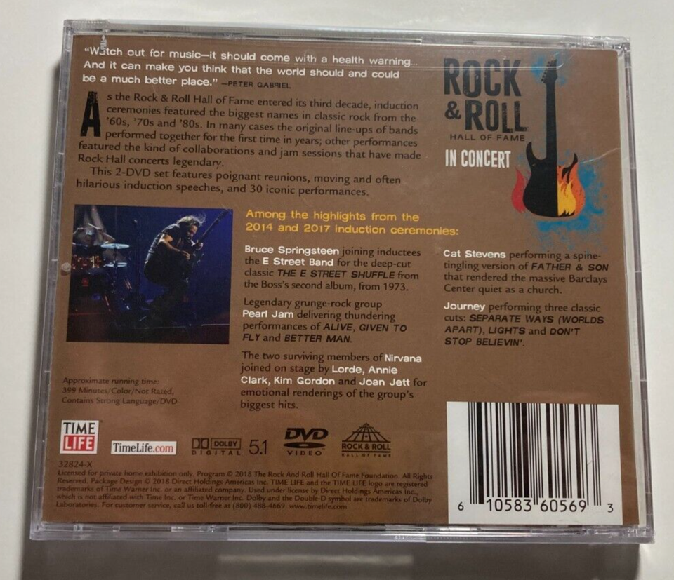 Rock & Roll Hall of Fame in Concert 2 DVDs | eBay