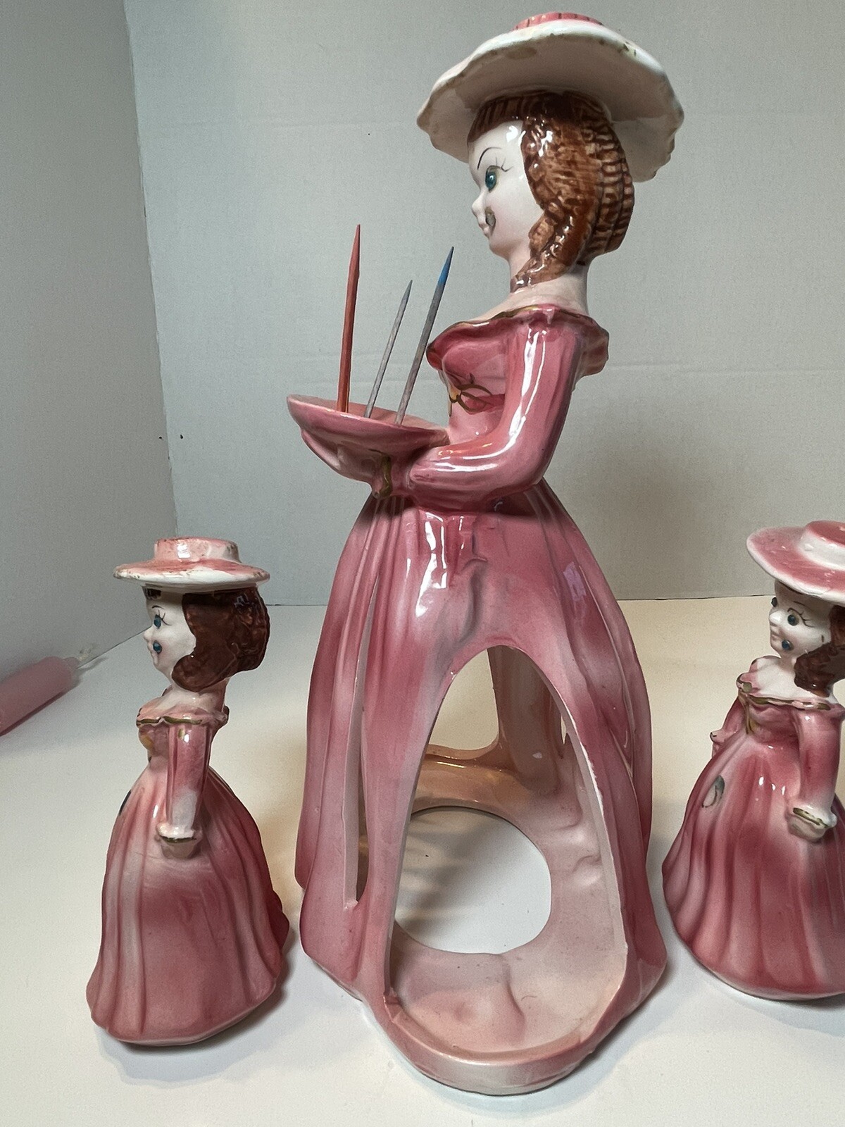 RARE Vntg Kreiss Co. Jeweled Toothpick, Napkin Lady & Salt & Pepper ...