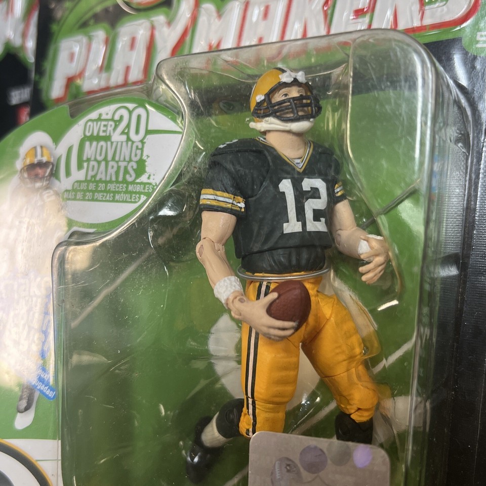 2010 McFarlane Toys NFL Playmakers Aaron Rodgers PACKERS 4” Figure ...