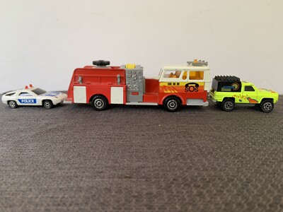 MAJORETTE POMPE A INCENDIE FIRE TRUCK , Depanneuse Truck, Police Car ...