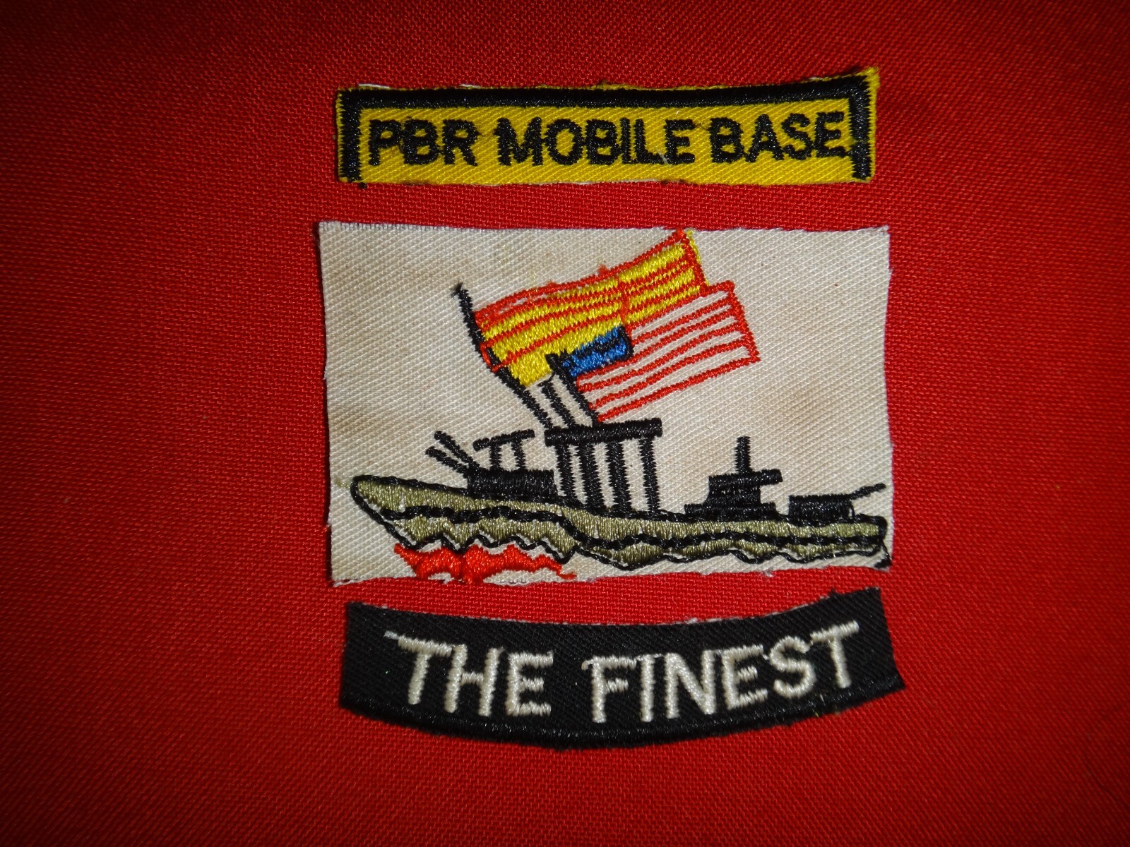 3 Vietnam War Patches: PBR MOBILE BASE + NAVY PATROL SHIP + THE FINEST ...