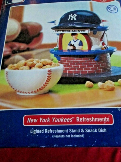 NY Yankees Dept 56 Lighted Refreshment Stand With Snack Dish for sale ...