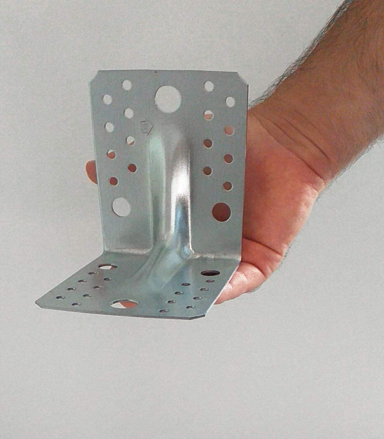 Heavy Duty 2mm Thick Zinc Plated Reinforced Corner Angle Bracket ...